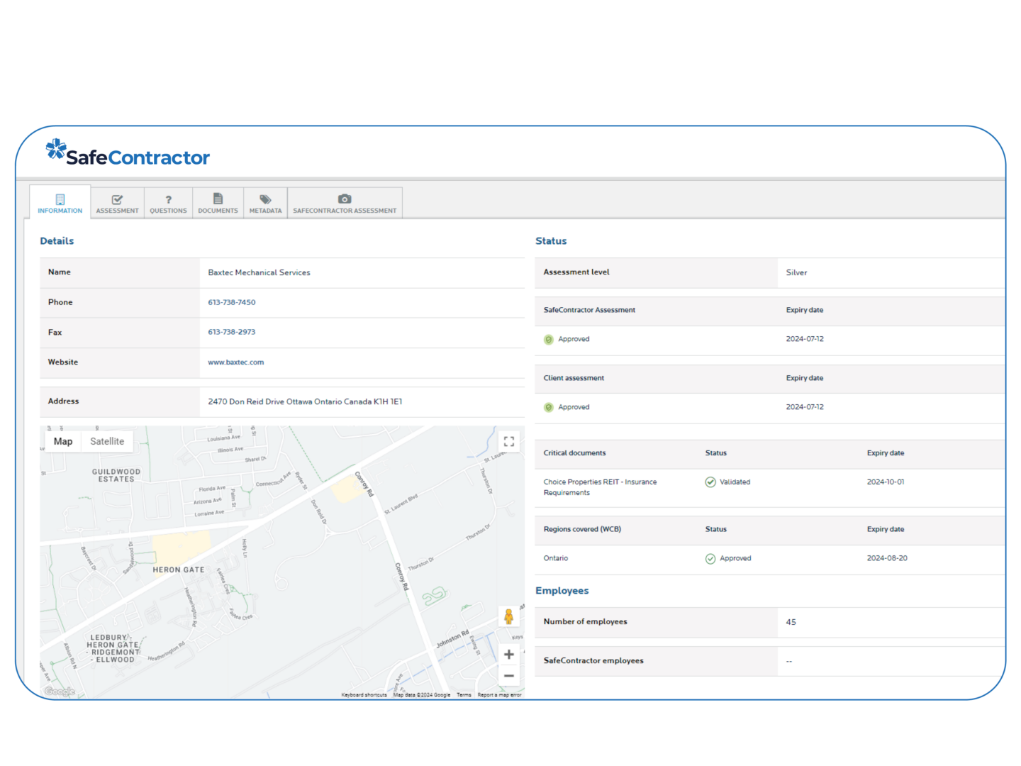 Contractor Qualification OHS 0624 - Alcumus Safe Contractor